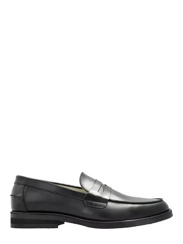 DUKE + DEXTER Wilde Leather Loafers - Black