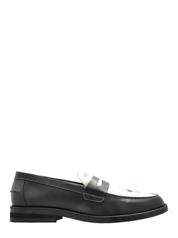 DUKE + DEXTER Wilde Cherry Penny Loafers - Black
