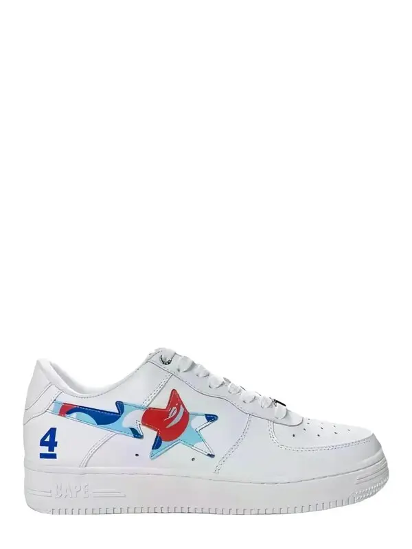 A BATHING APE® Bape Sta Paris 4th Anniversary Sneakers - White