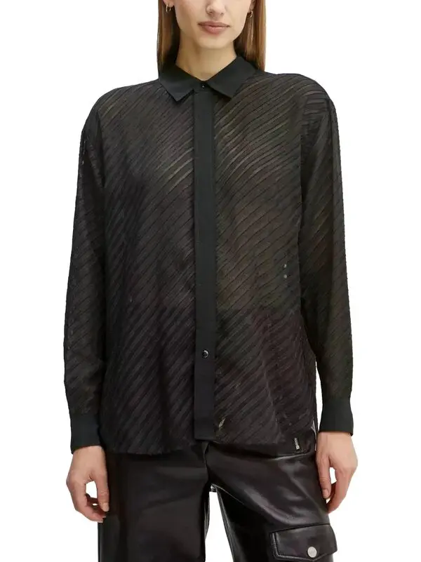G-star Raw Striped Collared Shirt - Black