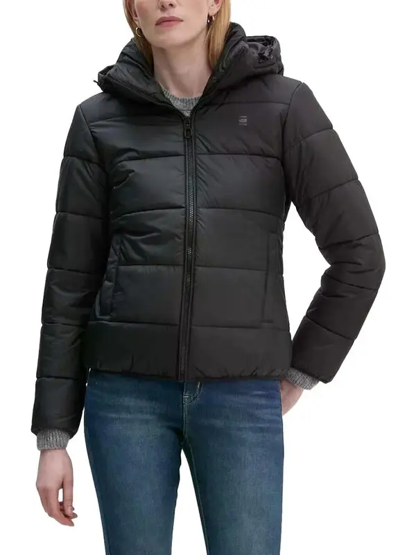 G-star Raw Hooded Quilted Jacket - Black