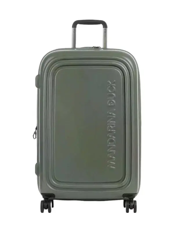 MANDARINA DUCK Large Logo Trolley Suitcase - Green