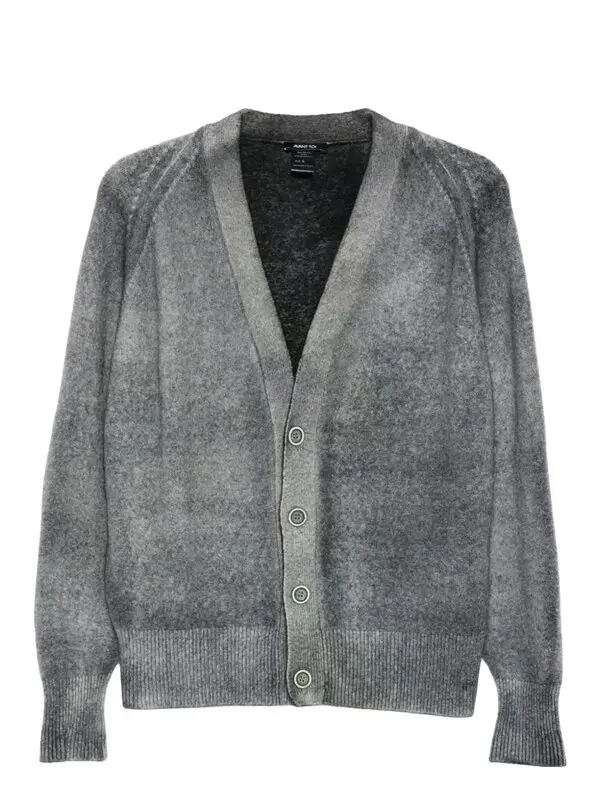 Avant Toi Silk Blend Cardigan - Grey