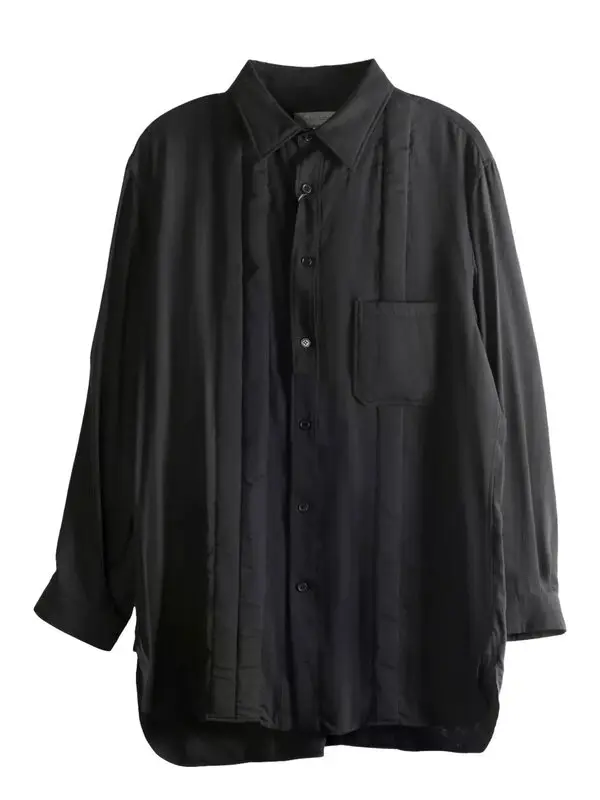 Yohji Yamamoto Quilted Shirt - Black