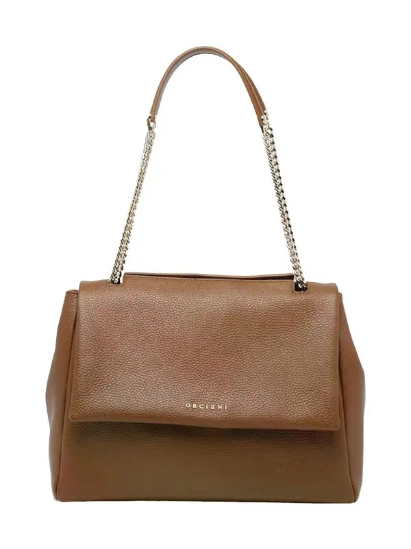 ORTIGNI Medium Sveva Sense Shoulder Bag - Brown