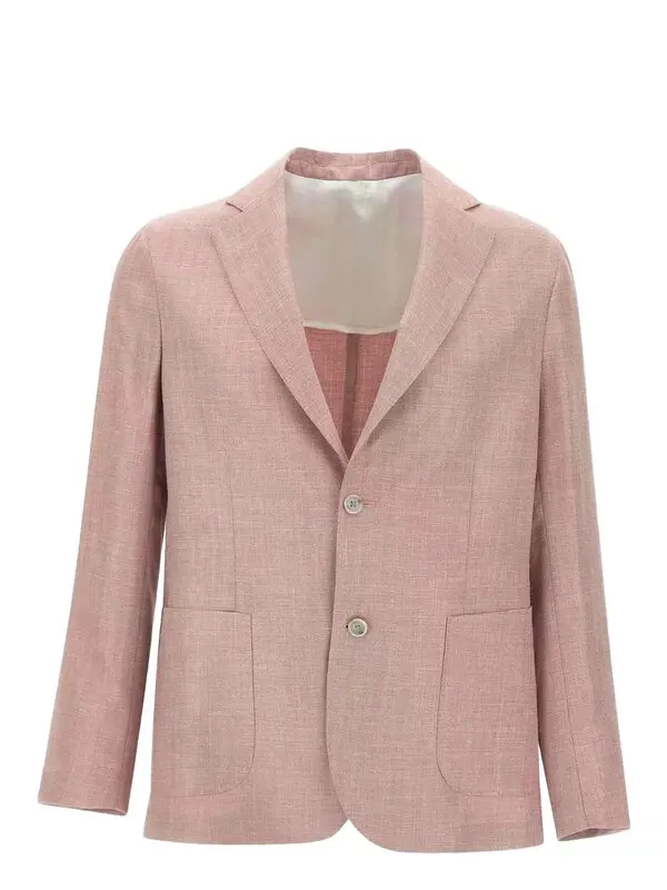 BARBA NAPOLI Notched-lapels Blazer - Pink