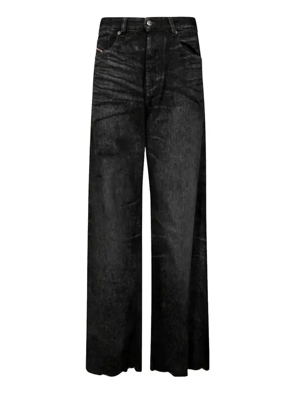 DIESEL Wide-leg Jeans - Black