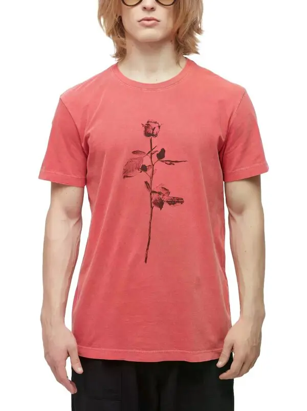 OSKLEN Rose-print T-shirt - Red