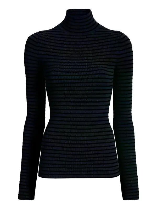 Proenza Schouler Didi Striped Velvet Top - Blue