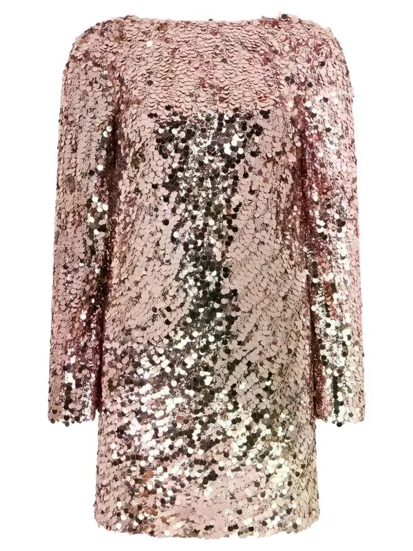 Valentino Garavani Sequin-embellished Mini Dress - Pink