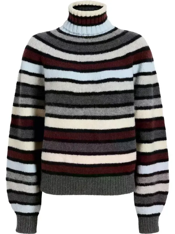 Proenza Schouler Danea Striped Roll-neck Sweater - Neutrals