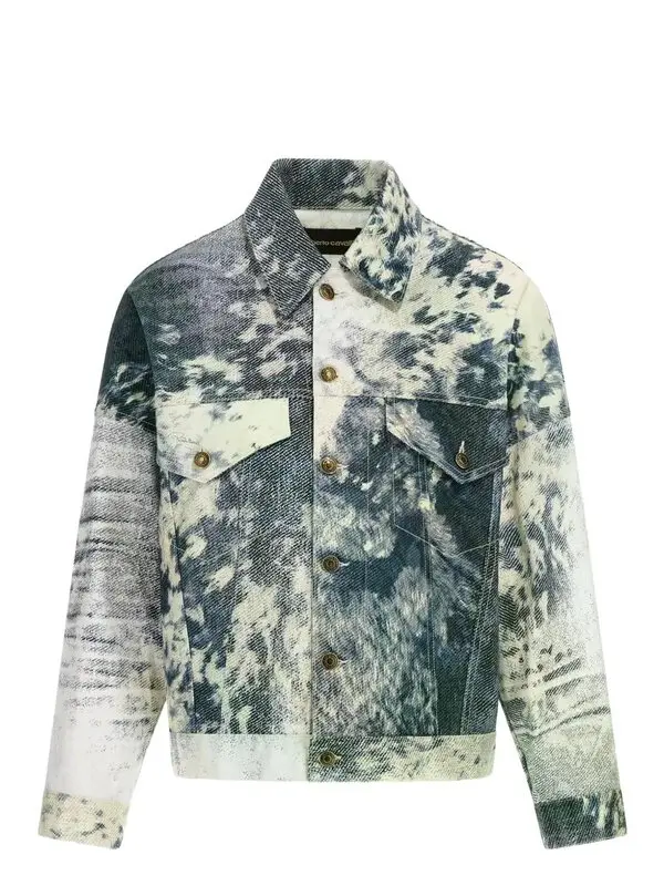 Roberto Cavalli Appaloosa Print Jacket - Blue