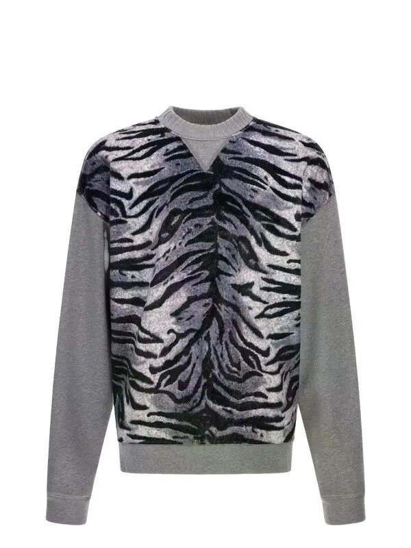Roberto Cavalli Zebra-print Sweatshirt - Grey