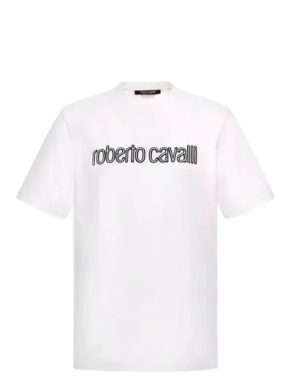 Roberto Cavalli Logo T-shirt - White