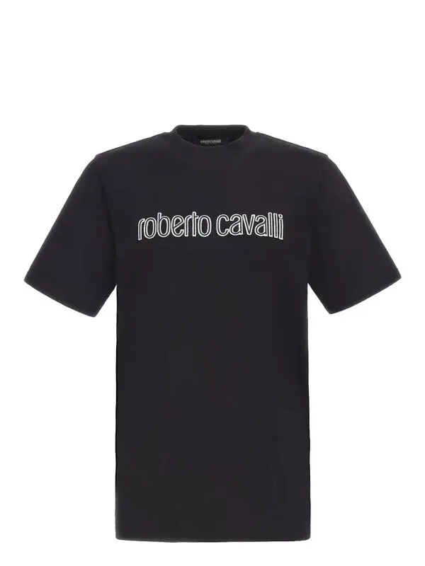 Roberto Cavalli Logo T-shirt - Black