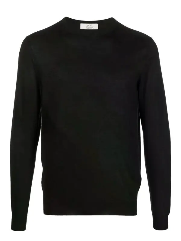MAURO OTTAVIANI Crewneck Cashmere-silk Jumper - Black