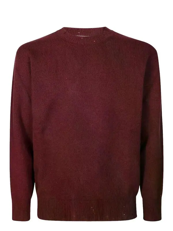 AMARANTO Crew Neck Sweater - Red