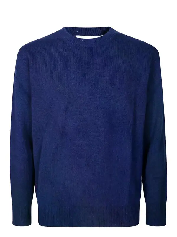 AMARANTO Crew Neck Sweater - Blue