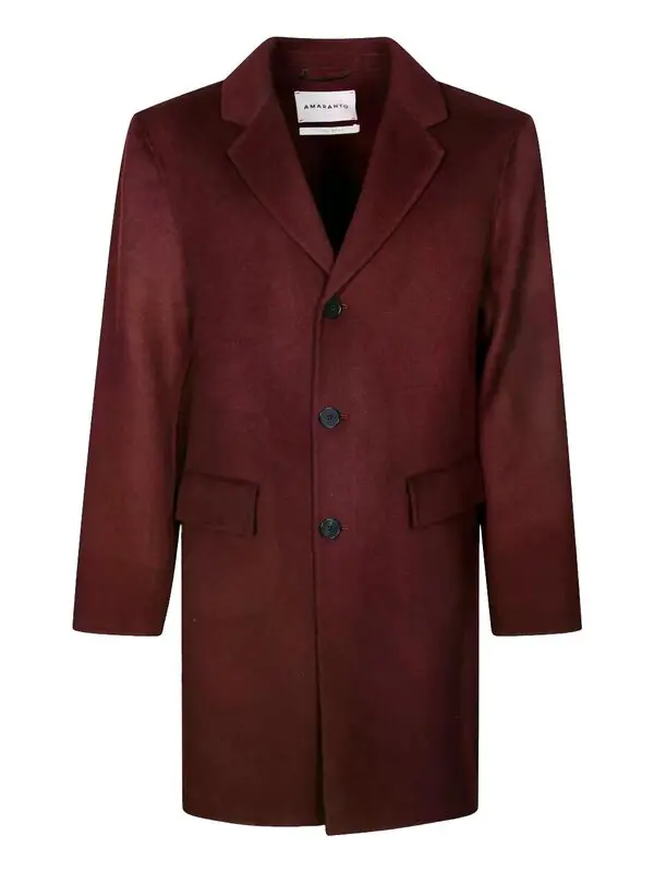 AMARANTO Single-breasted Coat - Red