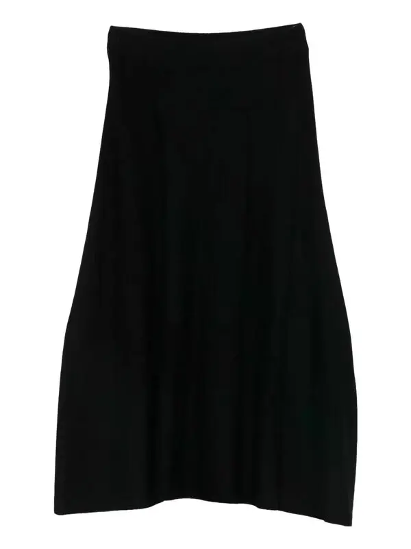 GRAN SASSO Knitted Midi Skirt - Black