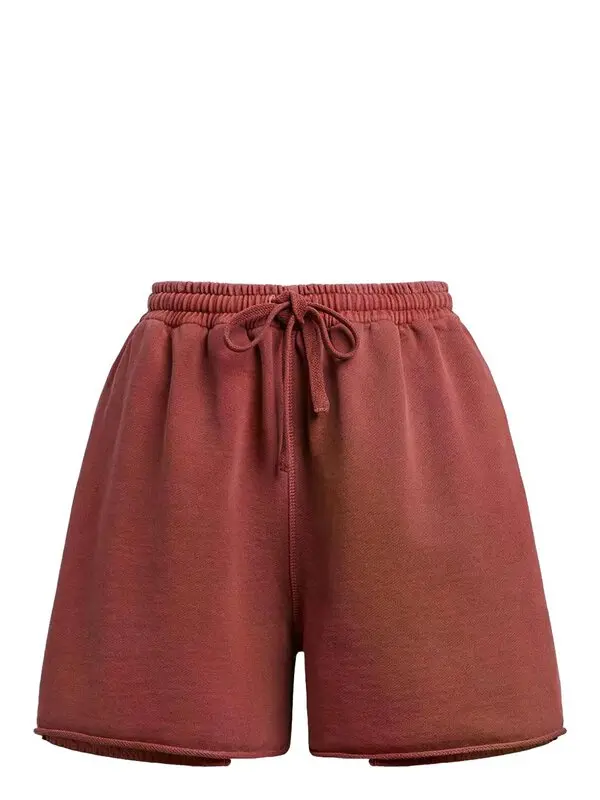12 STOREEZ Drawstring Terry Shorts - Red