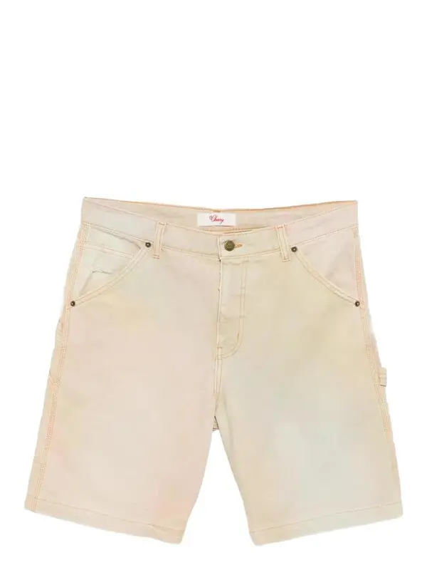 CHERRY LA Logo-patch Shorts - Neutrals