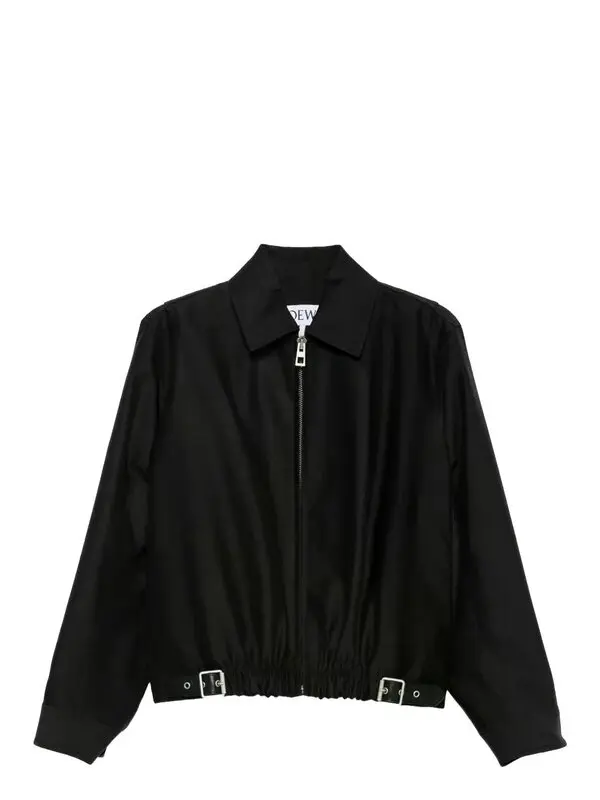 Loewe Buckle Zip-up Jacket - Black