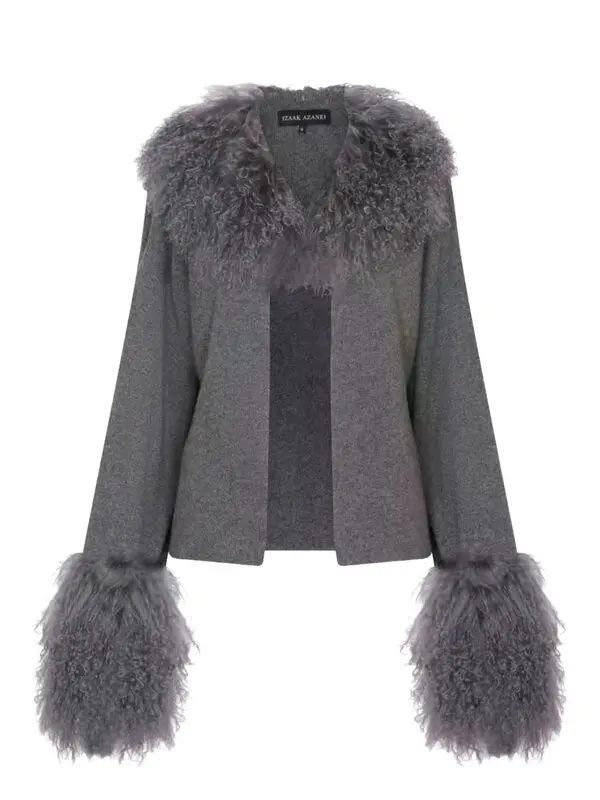 IZAAK AZANEI Shearling Jacket - Grey