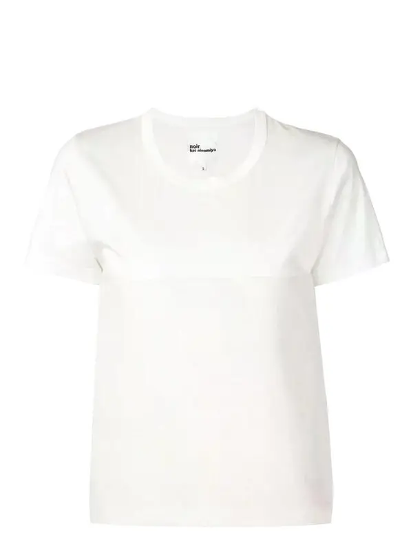 Noir Kei Ninomiya Panelled T-shirt - White