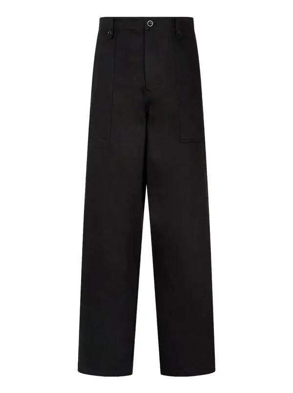 STUDIO TOMBOY Fatigue Cotton Trousers - Black
