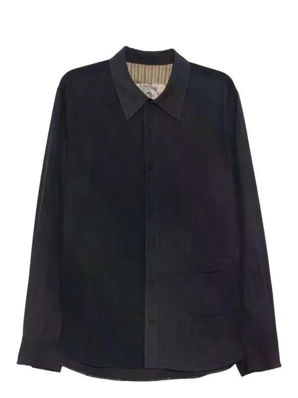 ZIGGY CHEN Wool Shirt - Blue