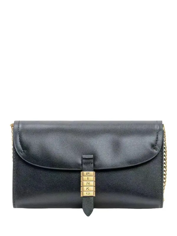 Pinko Leather Chain-strap Shoulder Bag - Black