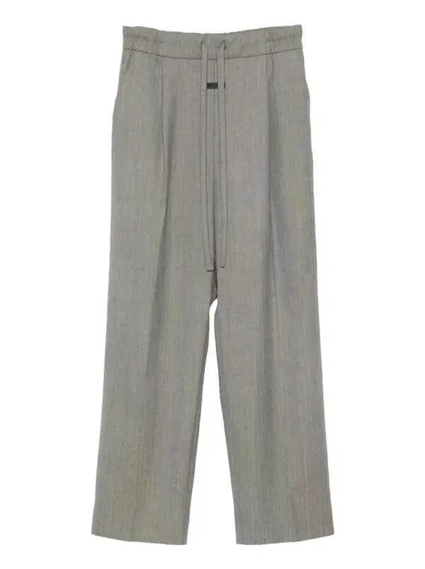 Fear Of God Drawstring Virgin Wool Trousers - Grey