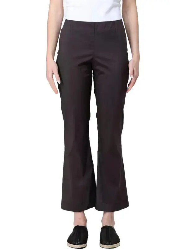 Liviana Conti Elasticated-waist Trousers - Brown