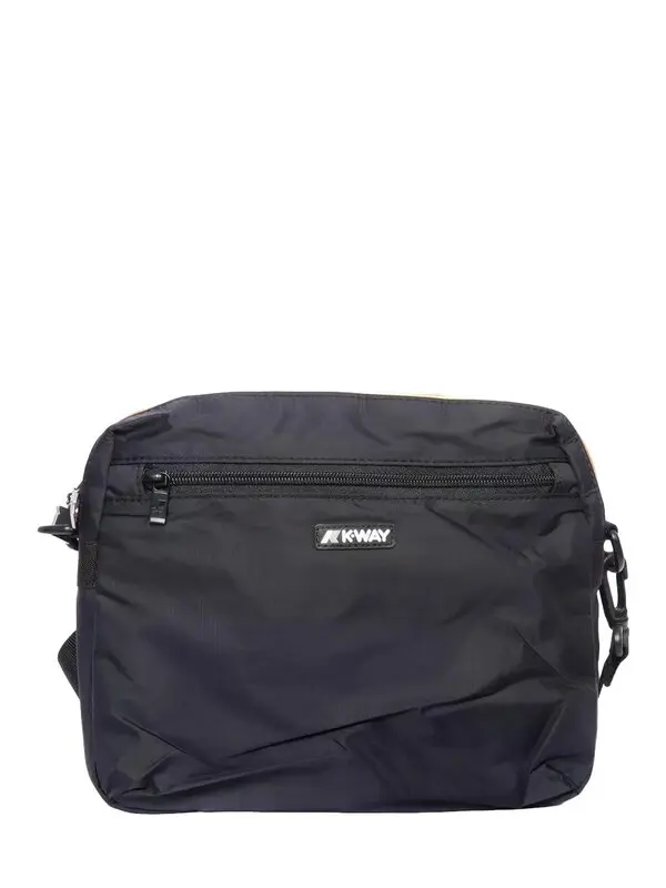 K-WAY Zipped Messenger Bag - Black