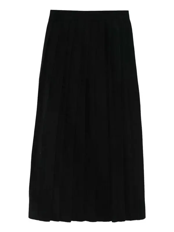 LISA YANG Pleated Skirt - Black