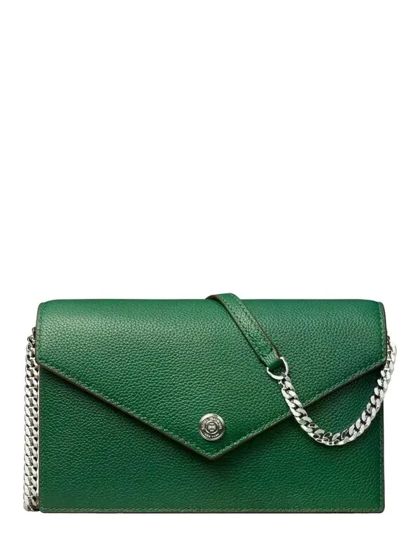 Tory Burch Pebbled Envelope Chain Mini Bag - Green