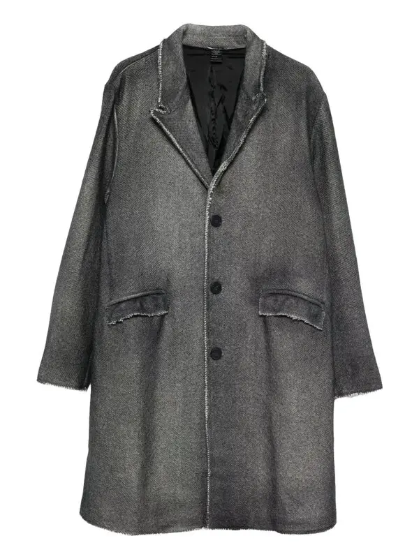 Avant Toi Single-breasted Coat - Grey