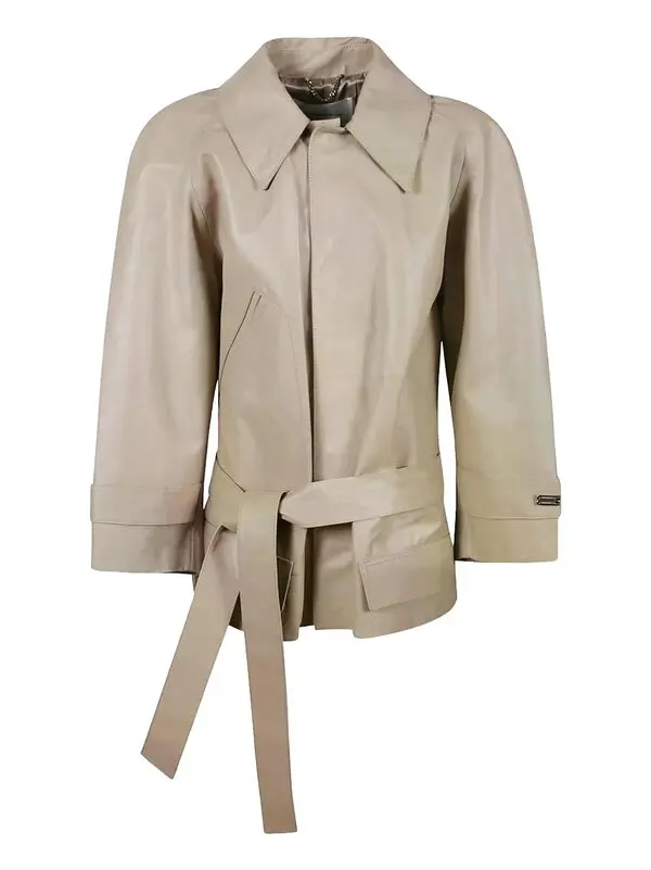 Victoria Beckham Belted Jacket - Neutrals