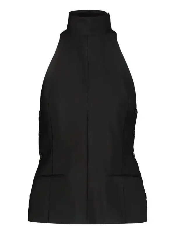 THE ROW Corine Sleeveless Top - Black