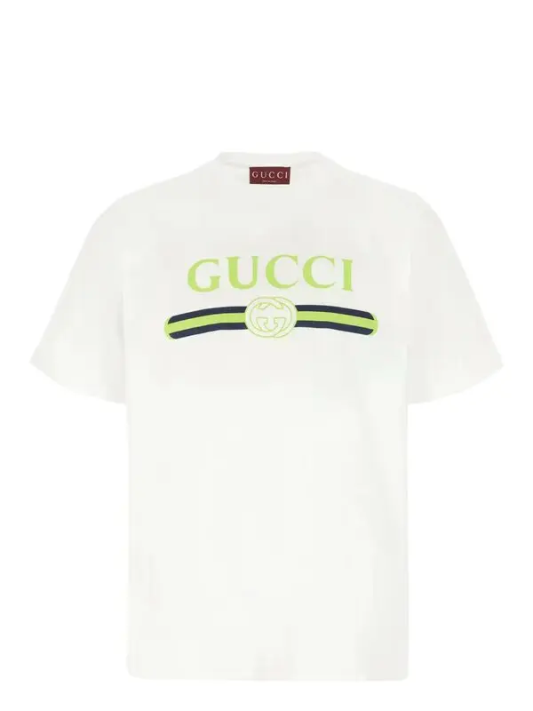 Gucci Logo-print T-shirt - Neutrals