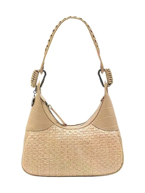 ISLA Woven Shoulder Bag - Neutrals