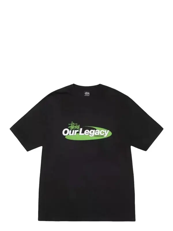 StÜssy X Our Legacy Work Shop Swirl T-shirt - Black