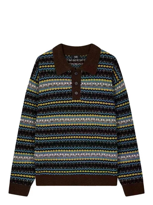 STUDIO TOMBOY Button-fastening Sweater - Brown