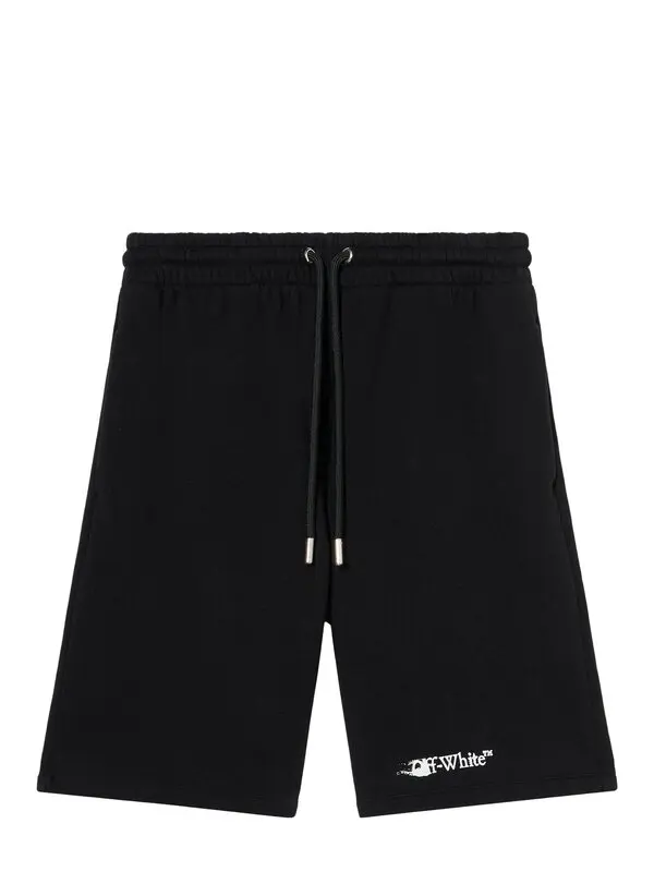 Off-White Ink Arrow Skate Sweatshorts - Black