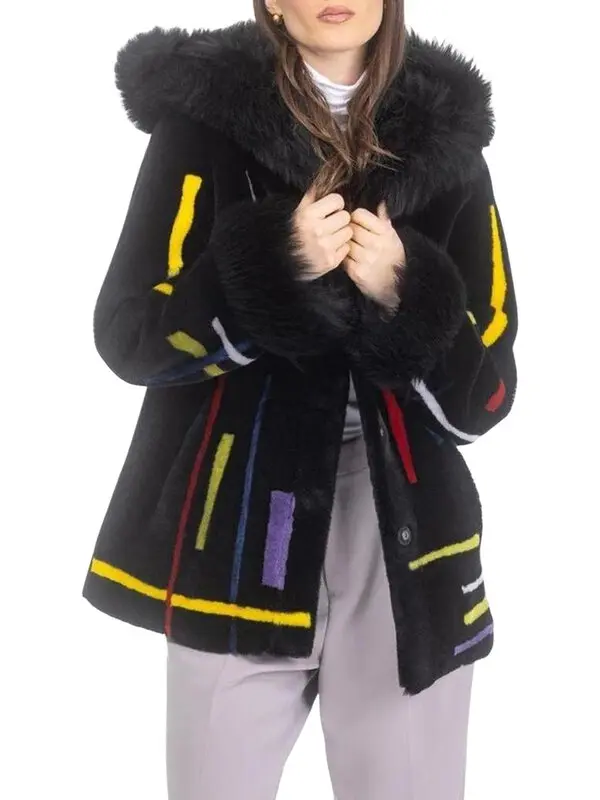Gorski Reversible Lamb Shearling Parka - Black