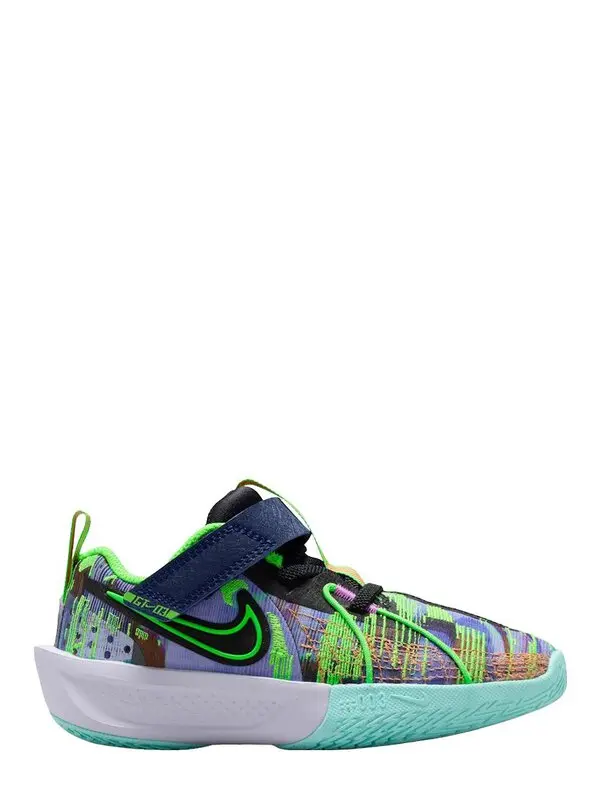 Nike Gt Cut 3 Green Strike Sneakers - Blue Void/hyper Violet/bleached Turquoise