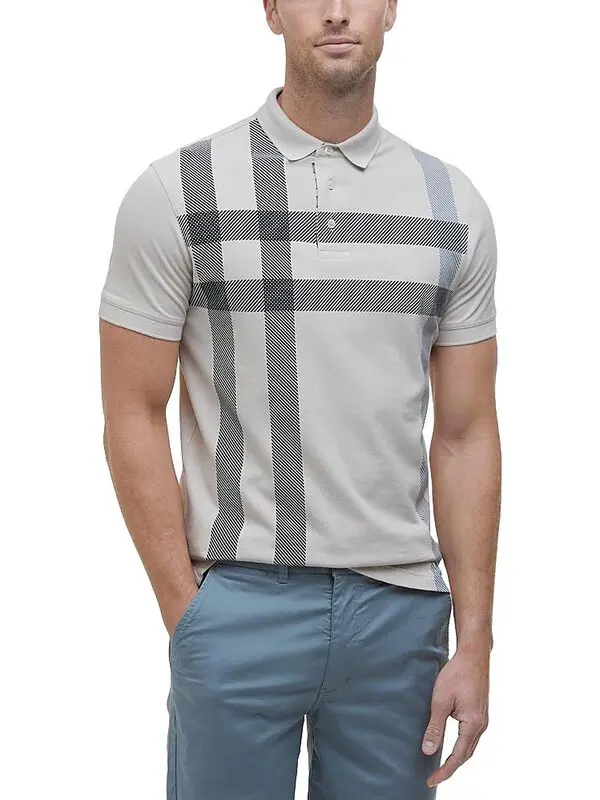 Barbour Blaine Cotton Pique Regular Fit Polo Shirt - Mist