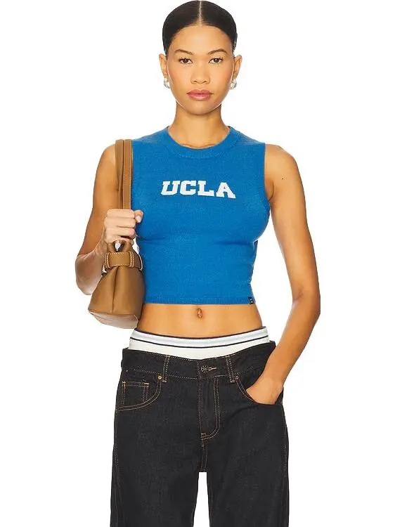 HYPE AND VICE Ucla Invy Knitted Tank Top - Ucla Blue