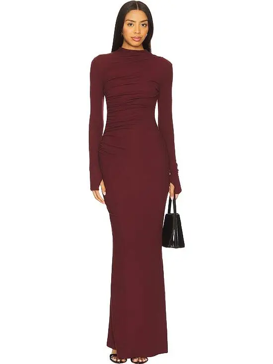 SEVEN WONDERS Petra Sleeved Maxi Dress - Wine